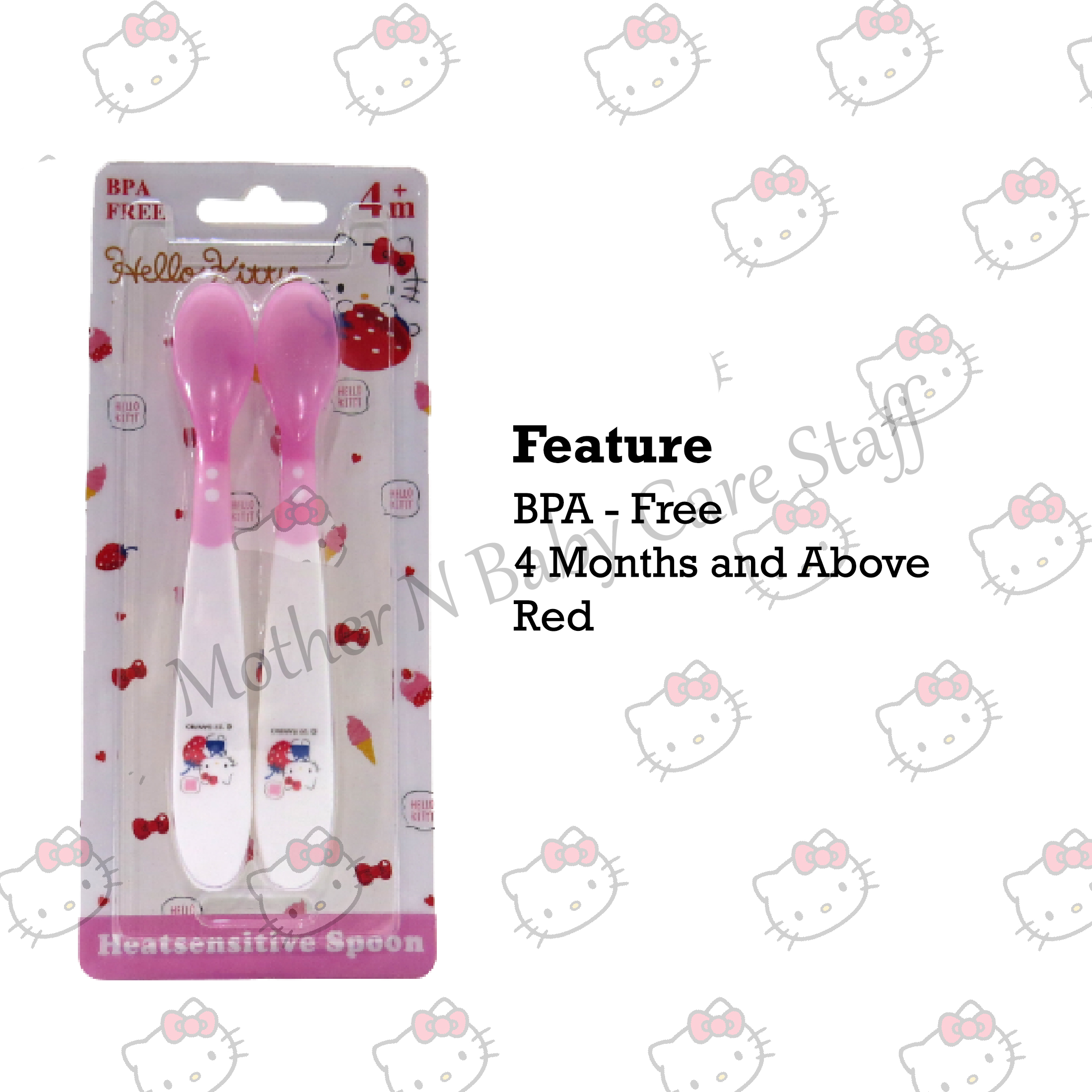 Hello Kitty Heat Sensitive Spoon Red/Pink | Lazada PH