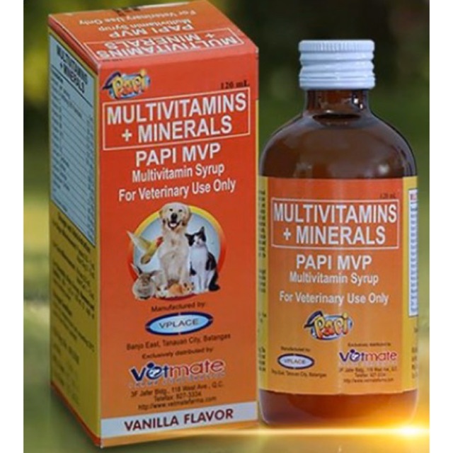 Papi MVP w/ FREE 5mL syringe - 120mL Papi MVP Multivitamin + Minerals ...