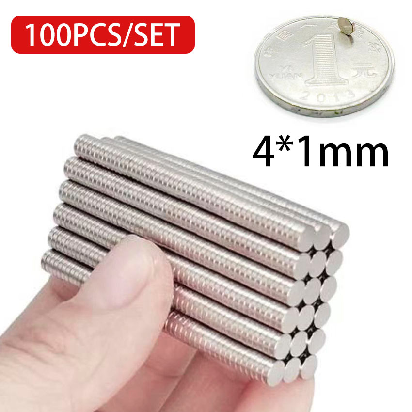 100pcs Magnet Thickness1mm Super Strong Magnets NdFeB Neodymium Thin ...