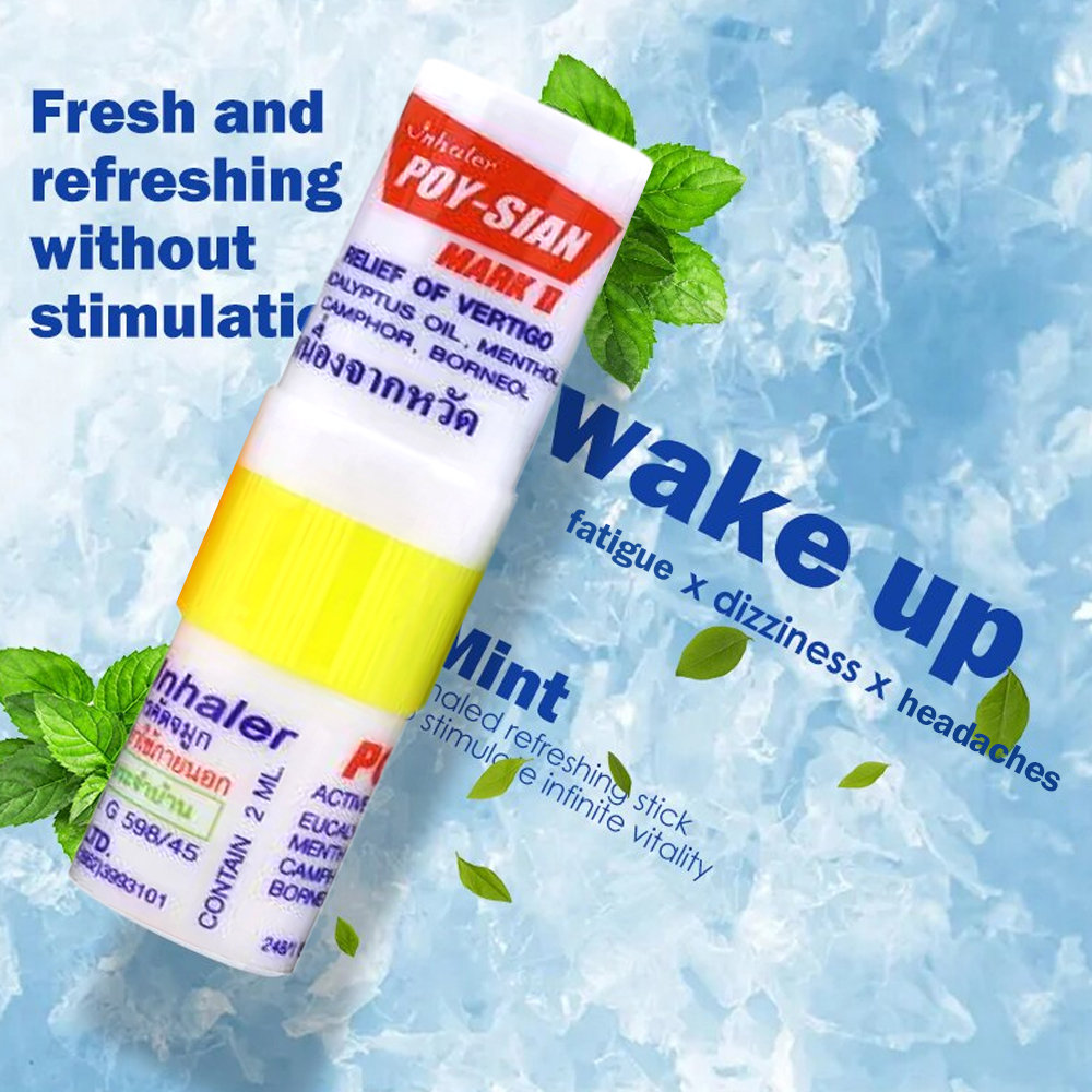 Homeflix 1pc Poy Sian Mark 2 Thailand Nasal Inhaler Peppermint Barrel ...