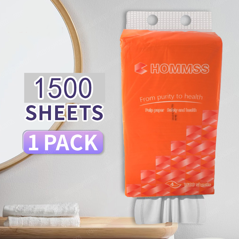 Tissue 1280 Sheets Wall Tissue Household Hand Paper Soft Hanging Facial ...