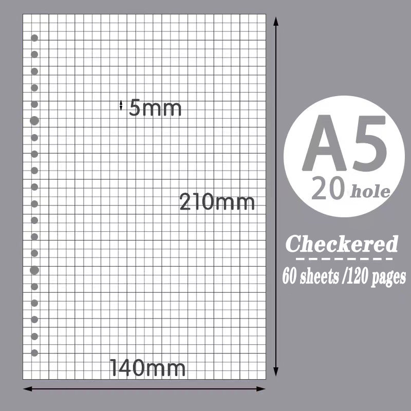 A5/B5 Refillable notebook shell binder school supplies send stickers ...