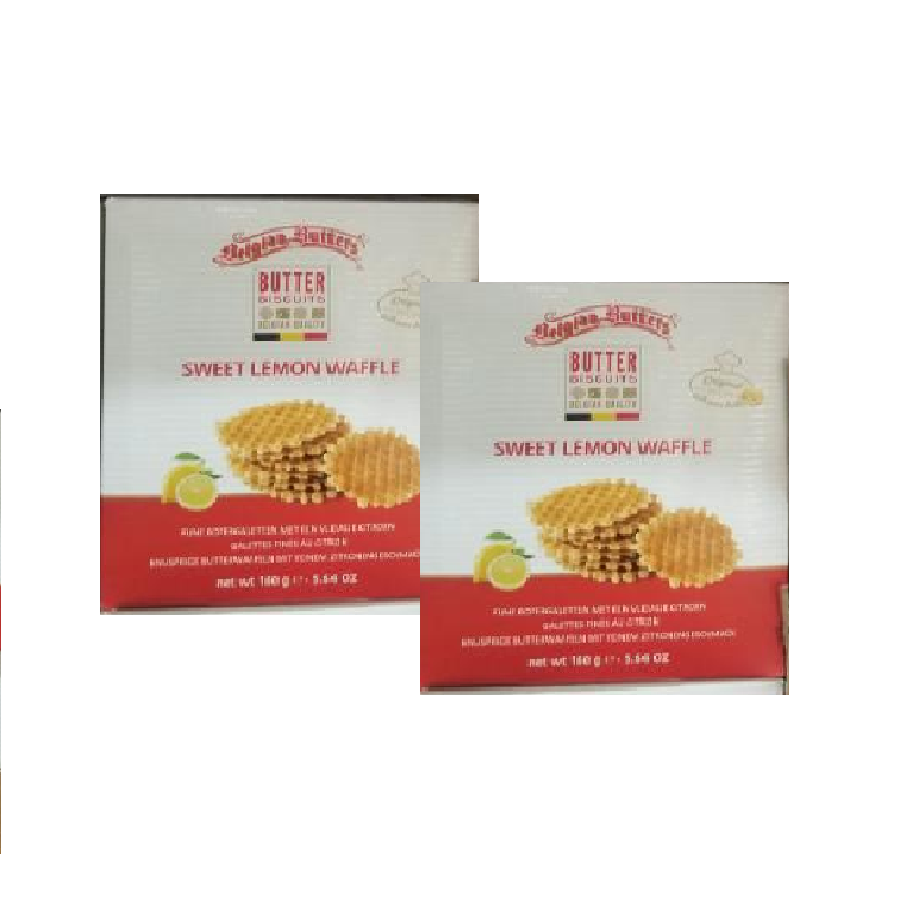 Belgian Butters Butter Biscuits Sweet Lemon Waffle 160g set of 2 ...