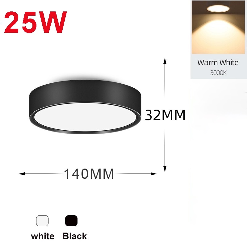 Antek Pin Light Surface Mounted Led Ceiling Lamp Round Downlight Spot ...