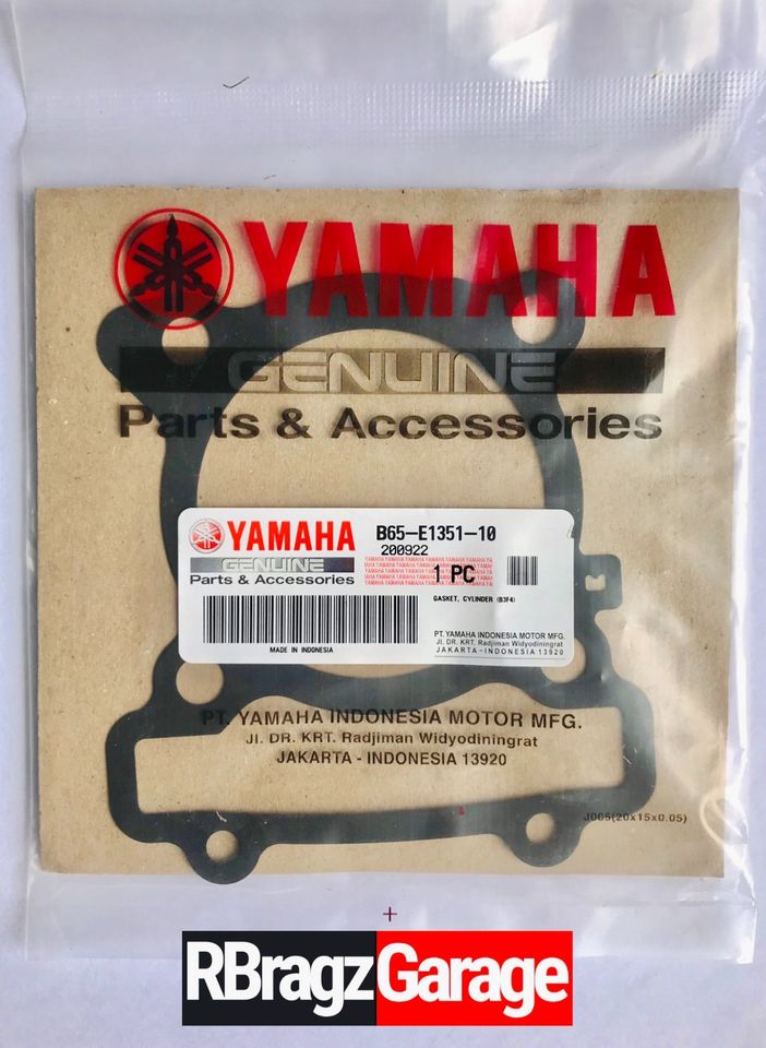 Genuine Yamaha Cylinder Base Gasket B65-E1351-10 RBragzGarage | Lazada PH