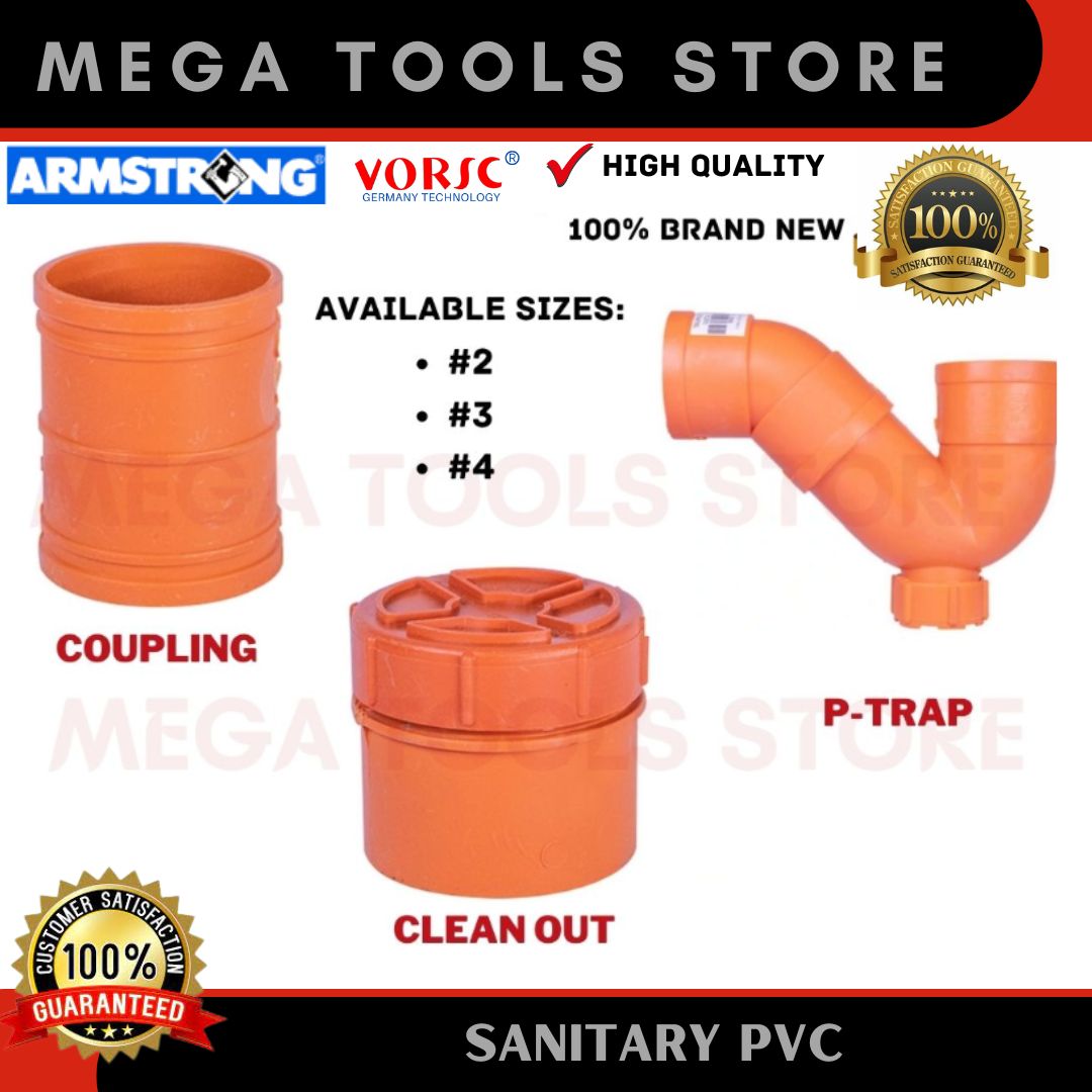 PVC ORANGE (PVC COUPLING / PVC P-TRAP / PVC CLEAN OUT ) WATER FITTINGS ...