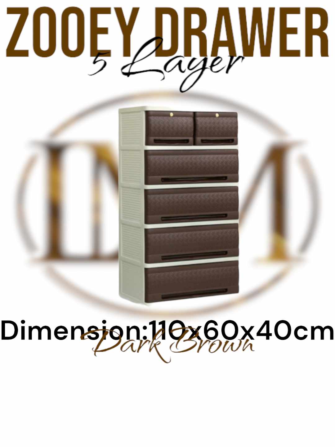 ZOOEY Native Rattan Drawers 6 Layer / 5 Layer with FREE TABO ( Upon ...