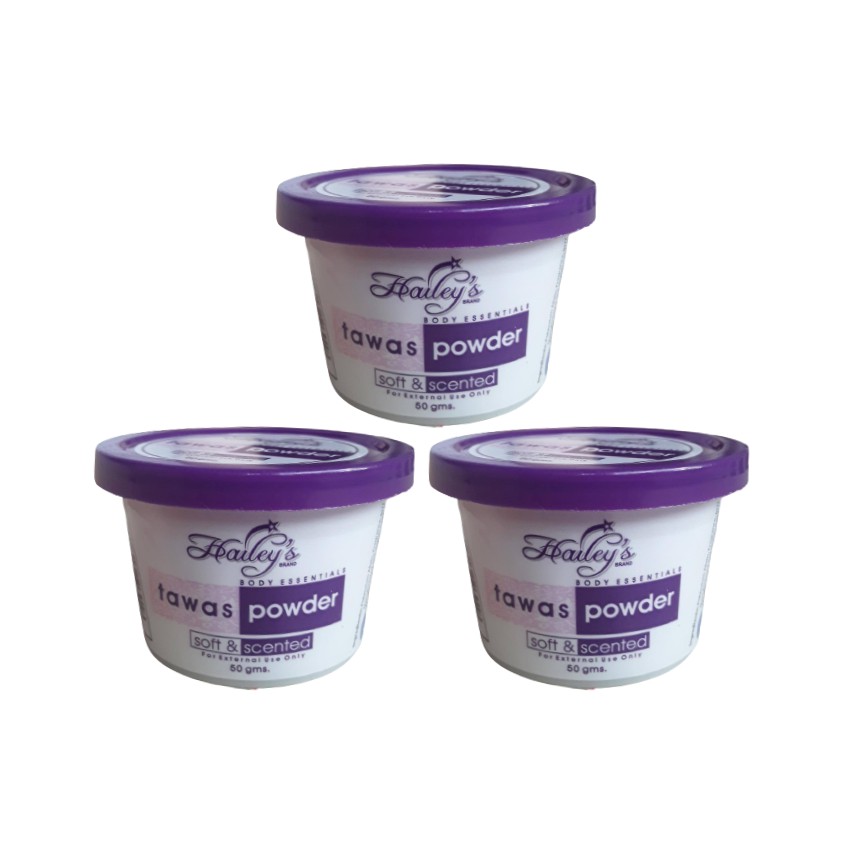 Haileys tawas soft and scented powder 50g 3pcs | Lazada PH