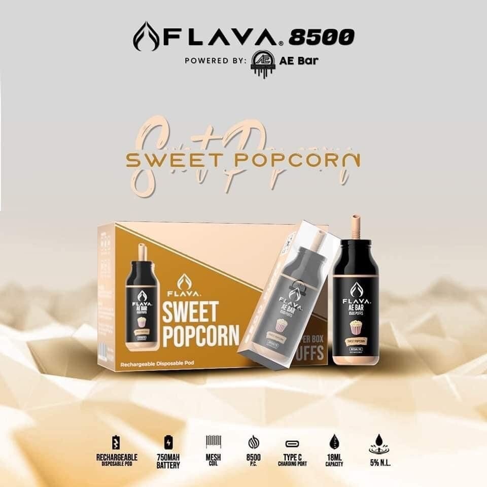Vape FLAVA x AEBAR 5 Disposable 8500 Puffs 18ML 750mAh Rechargeable ...