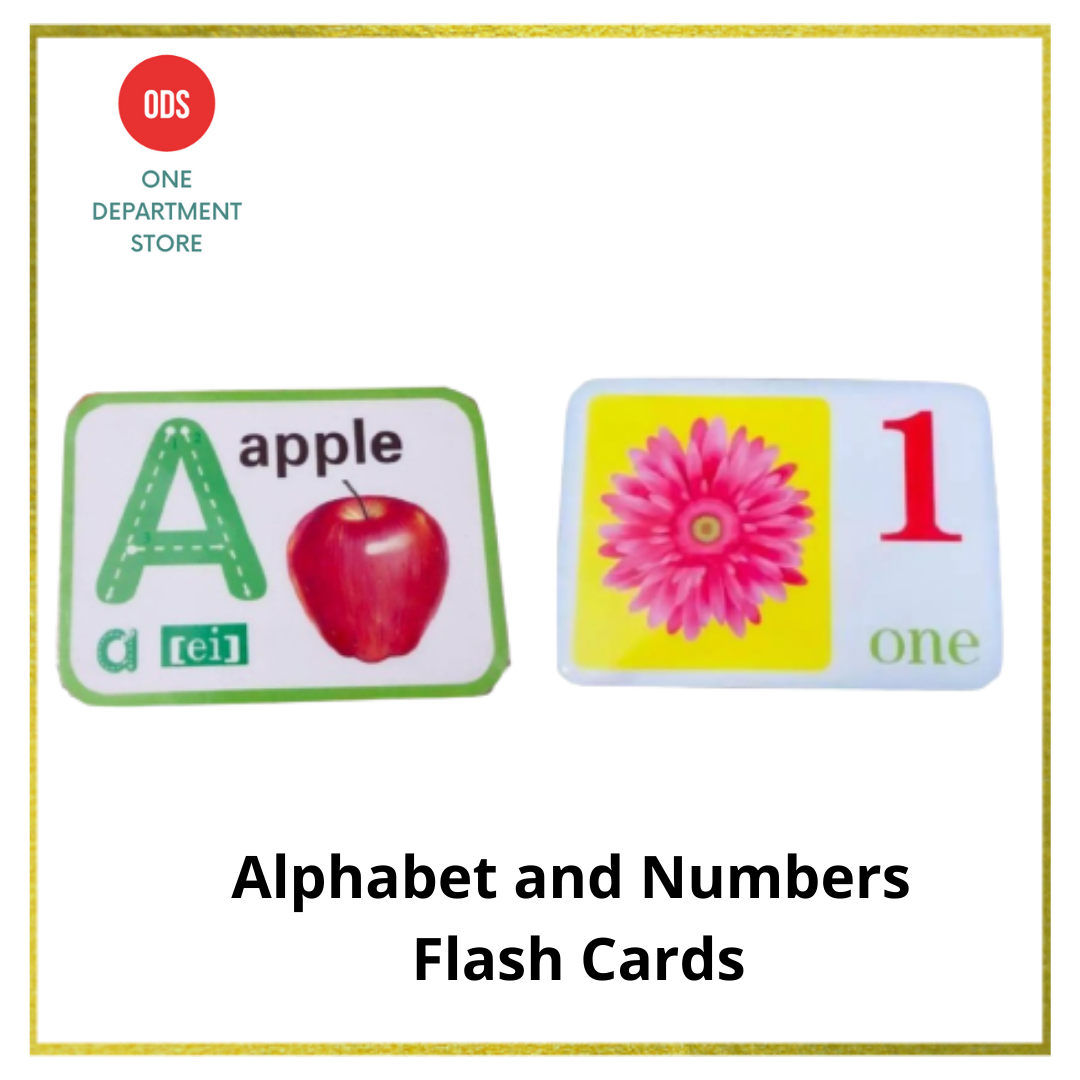 One Dep't Store Alphabet ABC Letter and Numbers Flash Cards Set for ...