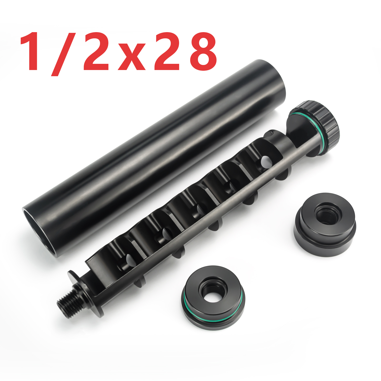 Gen 3rd 8.9''L 1.58''OD 7075 Aluminum Single Core Monocore Solvent Trap ...