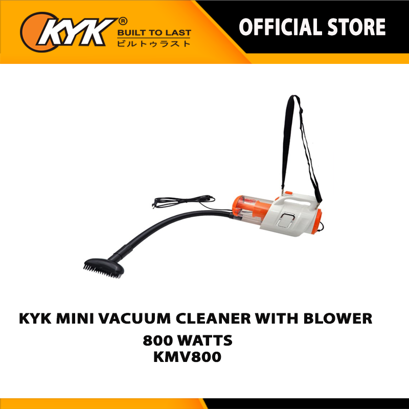 KYK MINI VACUUM CLEANER WITH BLOWER 800WATTS WASHABLE DUSTBAG KMV800 ...
