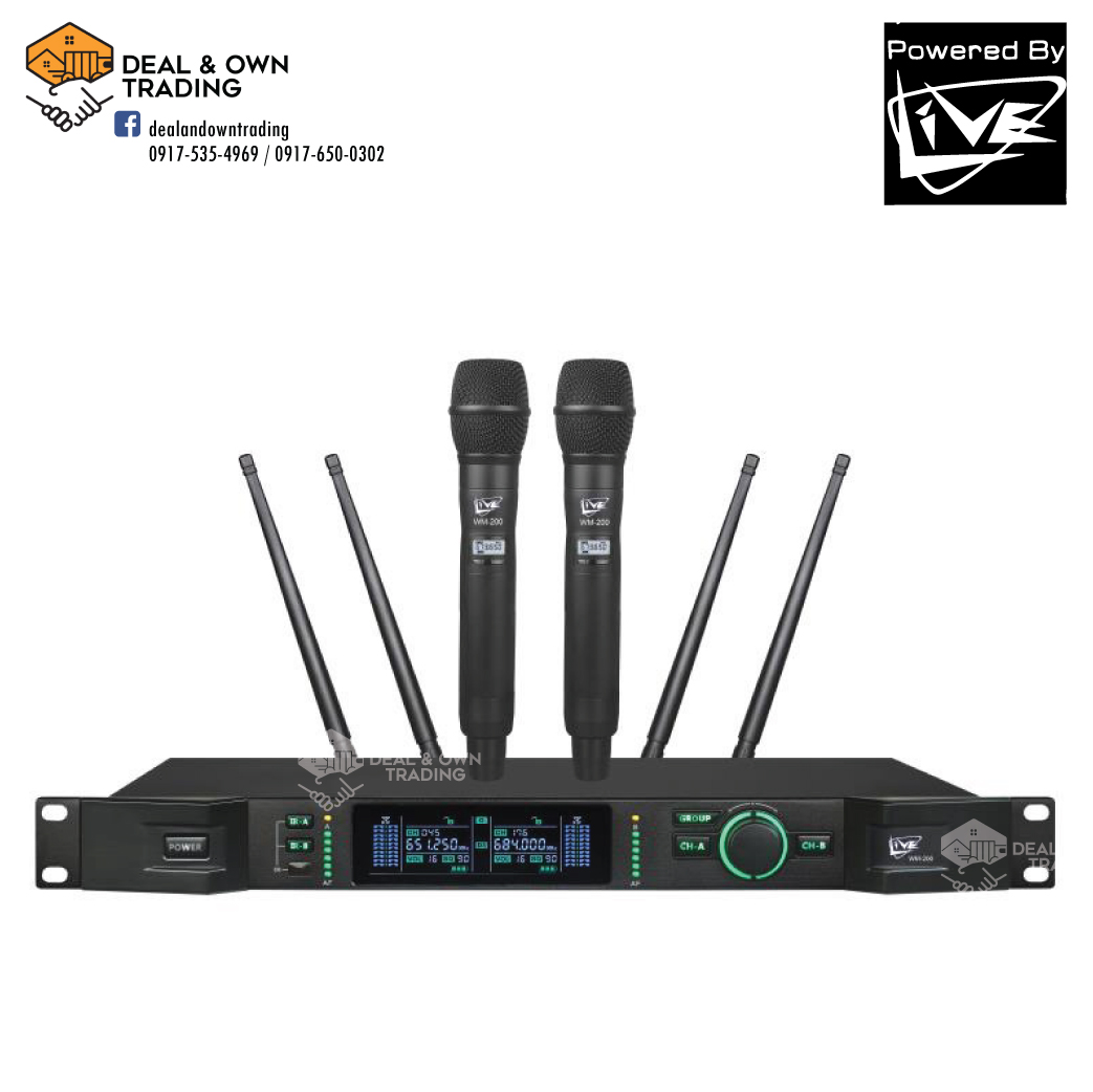 Live WM-200 200meters UHF Microphone | Lazada PH