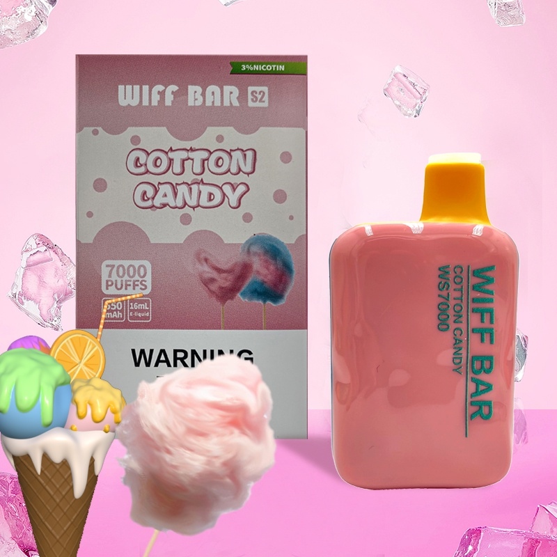 VAPE 【Wiff Bar-S2】 Disposable Vape Pod up to 7000 Puffs Rechargeab00 ...