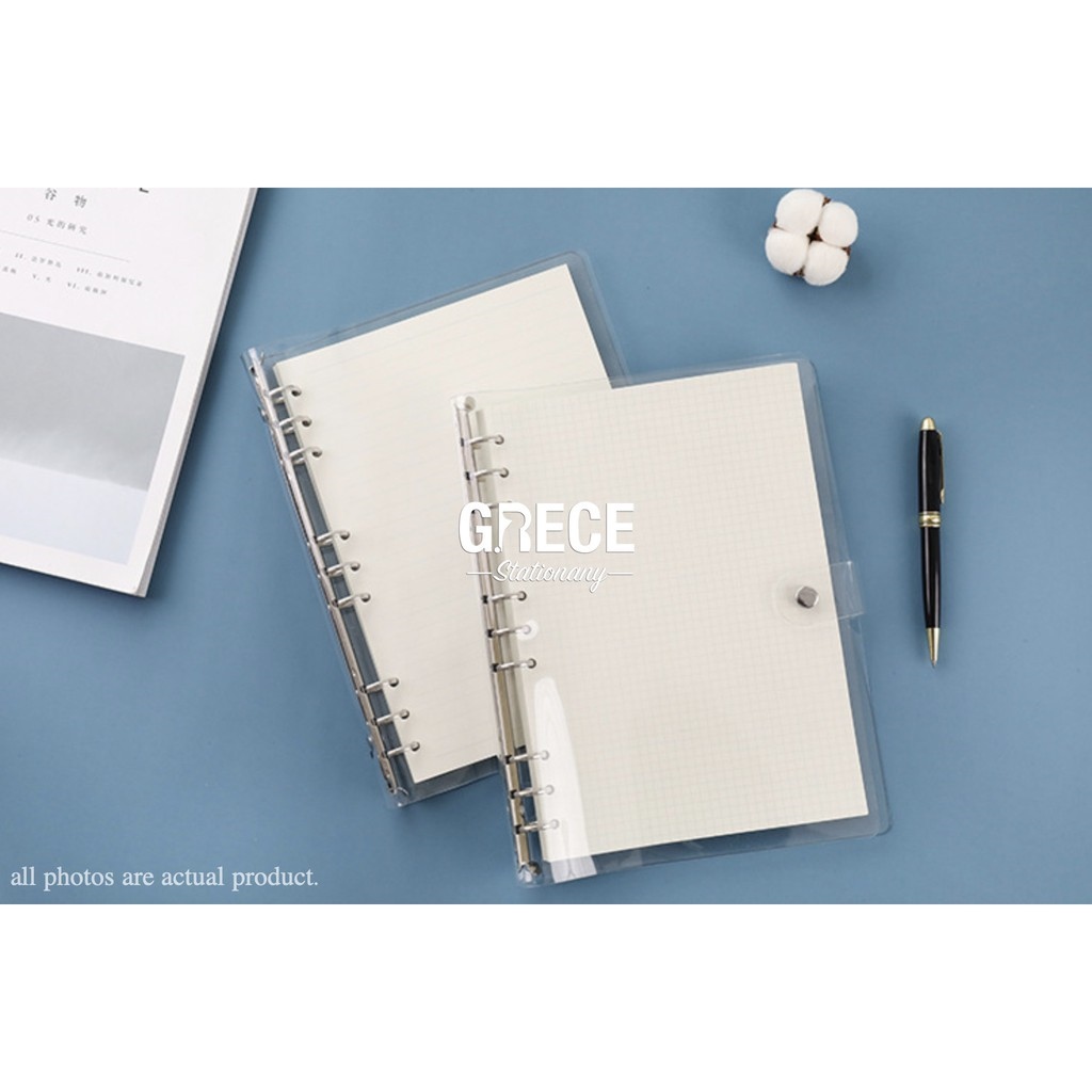 Soft Binder with Refill Grid / Lined B5 9 holes and 26 (Refillable ...