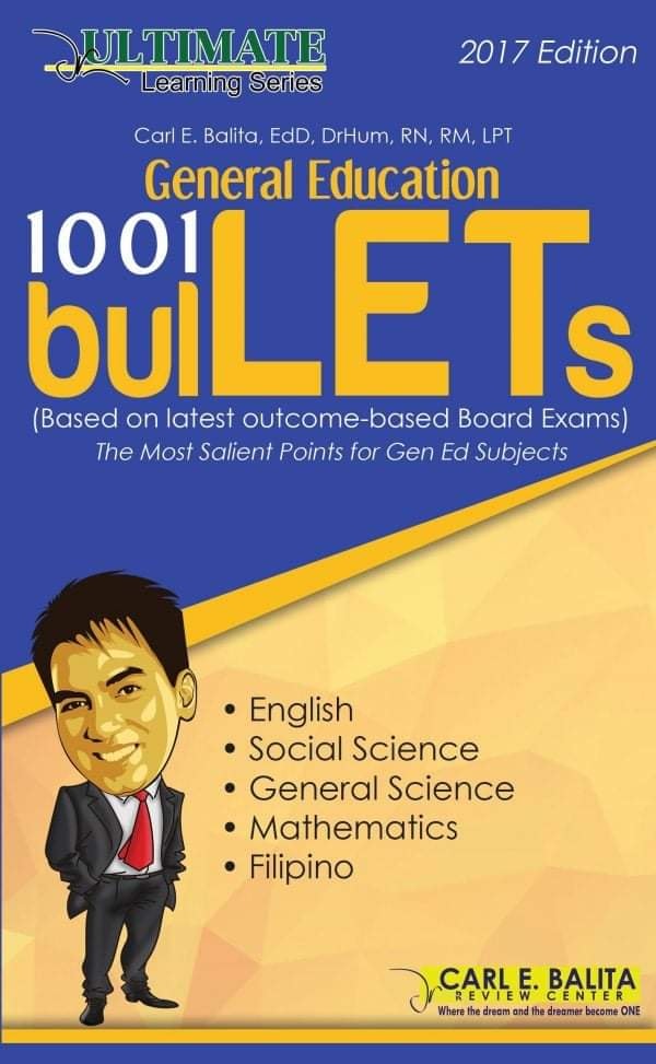 CBRC General Education 1001 bulLETs 2017 Edition | Lazada PH