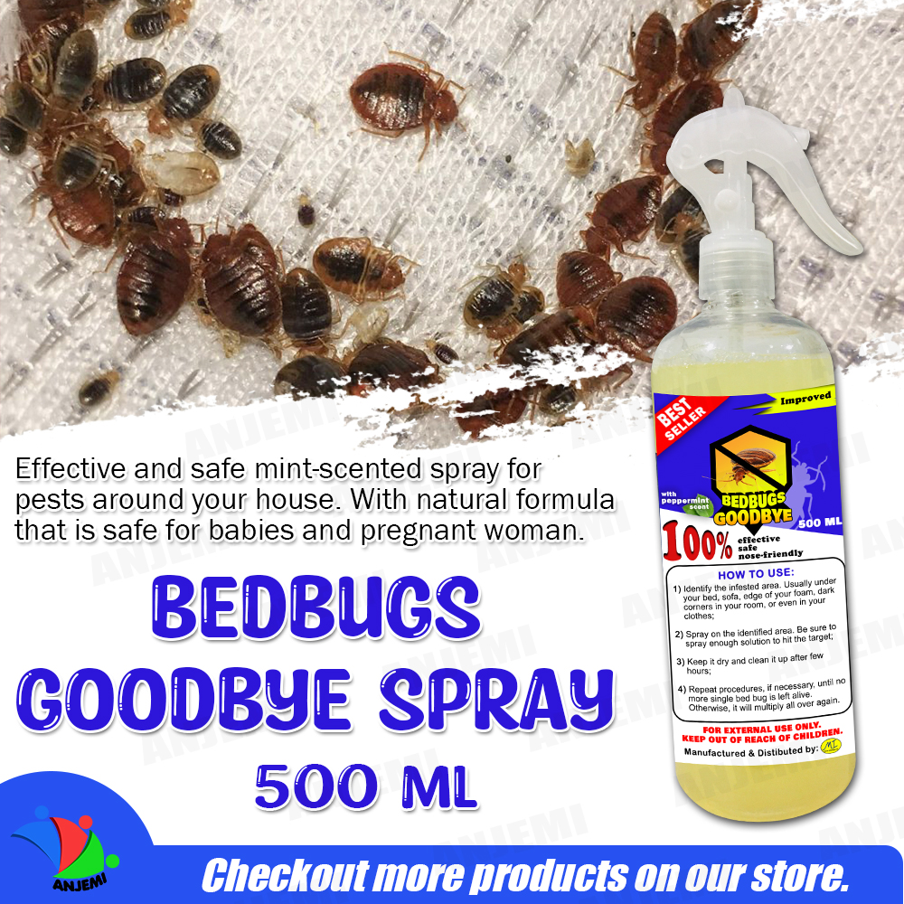 Bedbugs Goodbye Spray 500ml Natural Bedbugs Killer ( Pamatay Surot ...