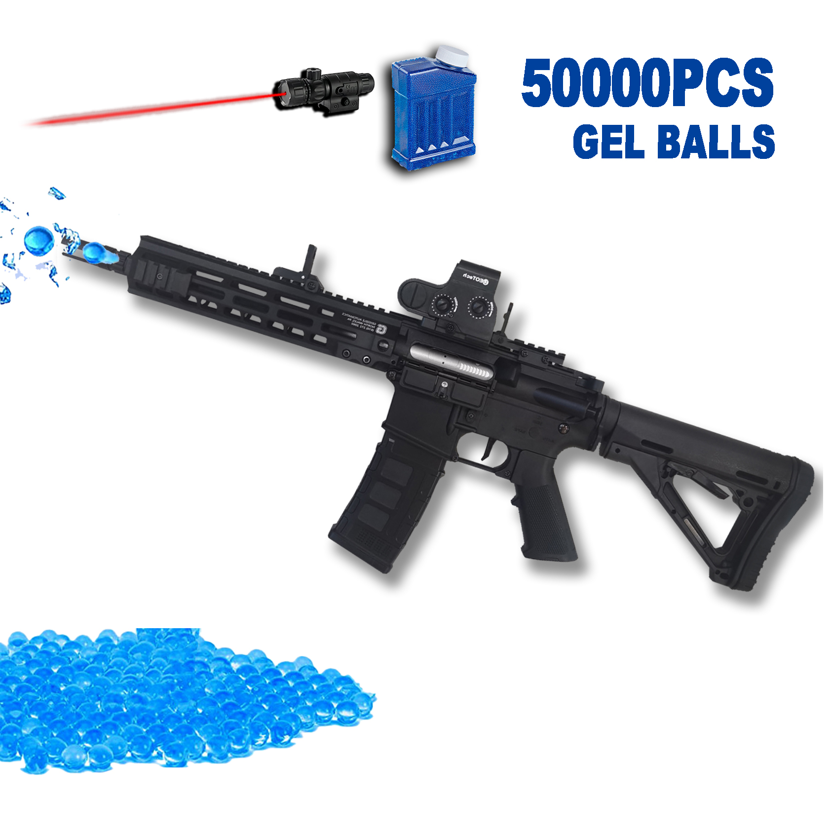 BoHan M4A1 Gel Blaster Toy Gun For Adults High End MK8 Gel Blasters With Metal Gears CQB Game ...