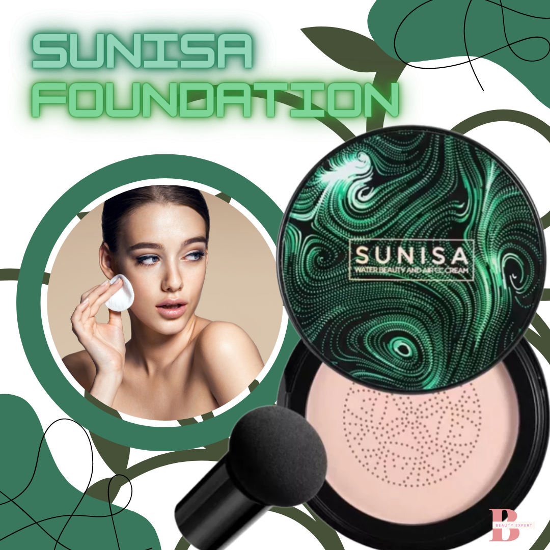SUNISA Foundation Mushroom Head Air Cushion Waterproof BB Cream Frost ...