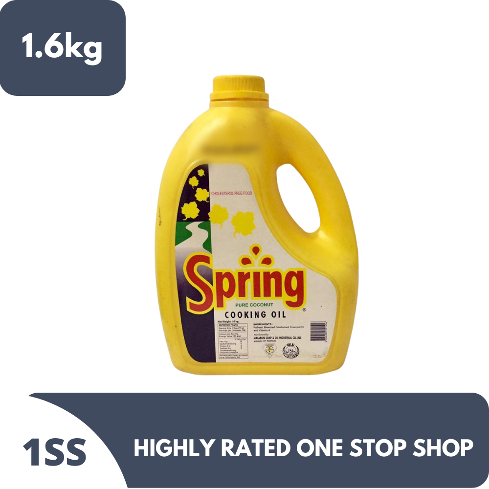Spring Pure Coconut Cooking Oil 1.6kg | Lazada PH