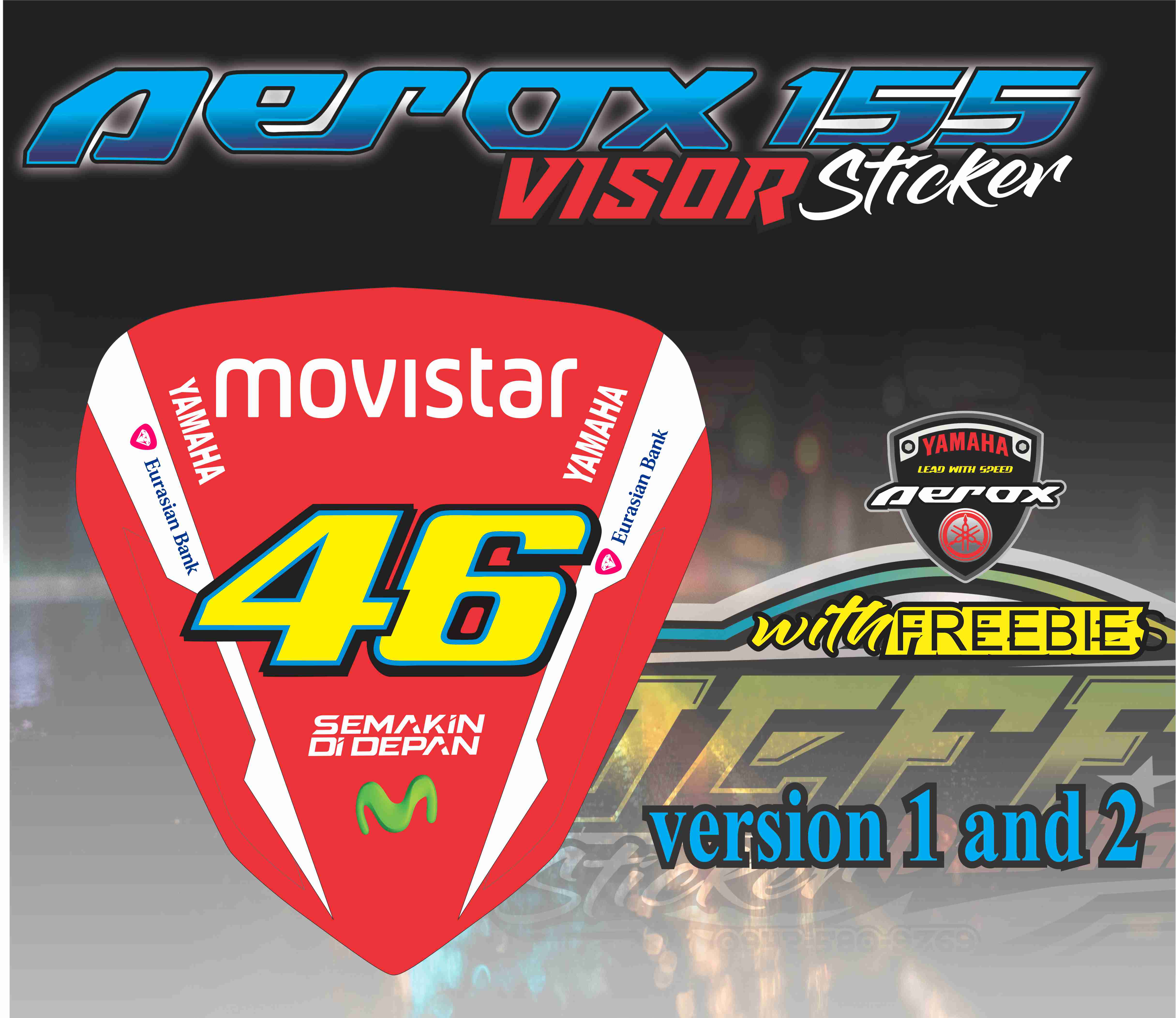 aerox visor sticker | Lazada PH