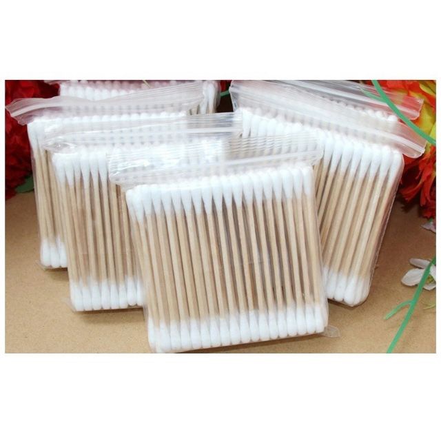 Disposable Cotton Swab Wood Cotton Buds Swabs 100pcs 1pouch | Lazada PH