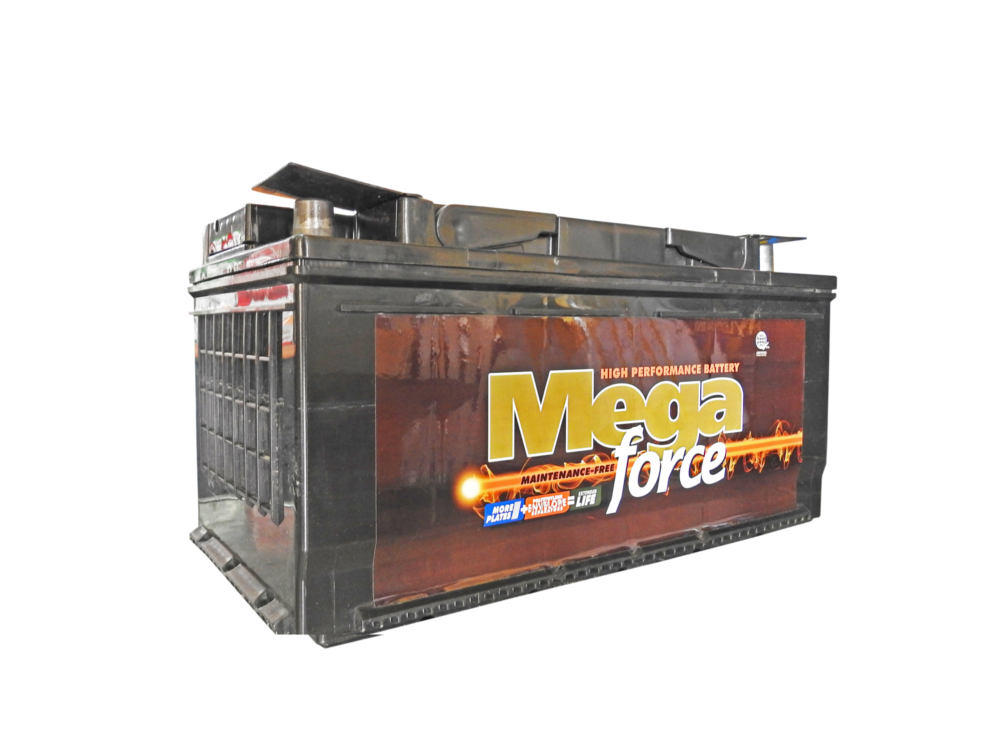 Mega Force DIN100 60044 (100AMPS) Maintenance Free Automotive Battery ...