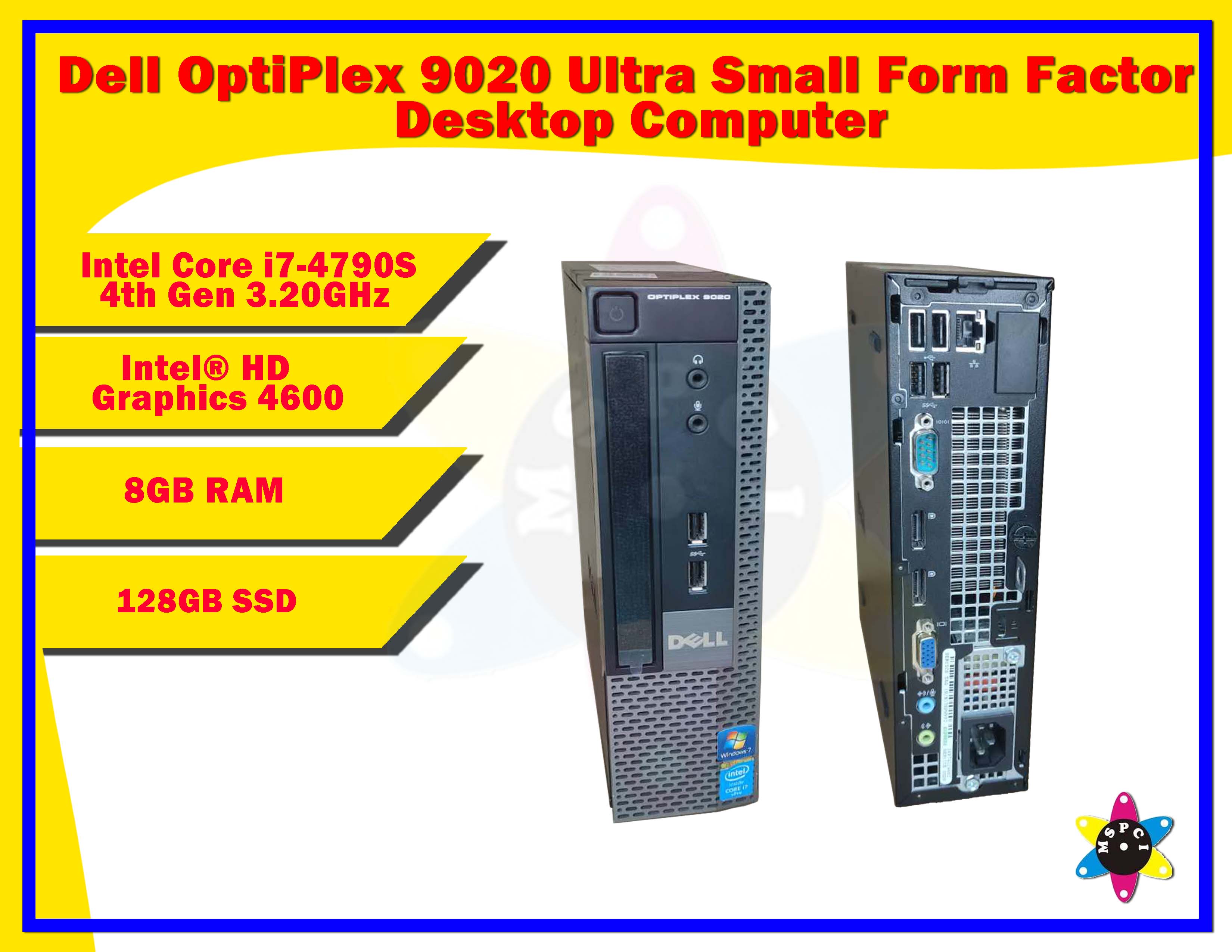 Desktop Computer Dell OptiPlex 9020 i7 4790S 4th Gen Ultra Small Form ...