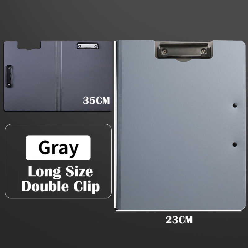Clipboard With Cover Long Folder 2 Clip Expanded Paper Clip Board for ...