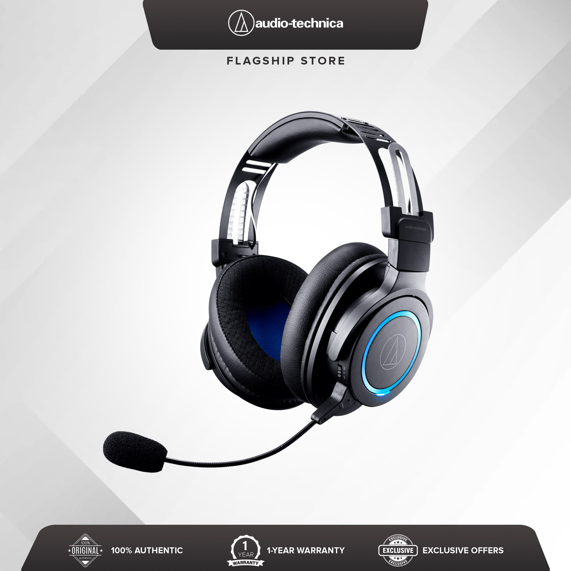 New Genuine Audio Technica ATH-G1WLPremium Wireless Gaming Headset ...
