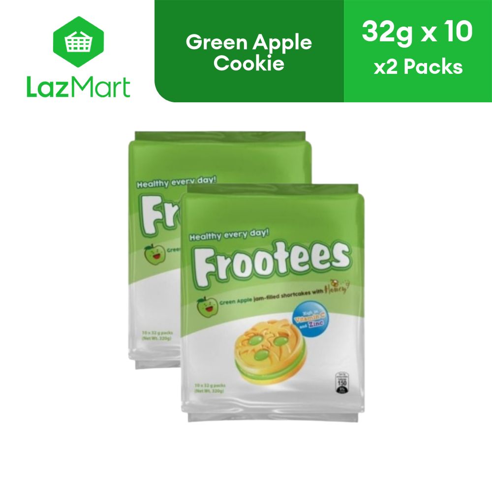 Frootees Green Apple Cookie Sandwich 32G x 10pcs-Pack of 2 | Lazada PH