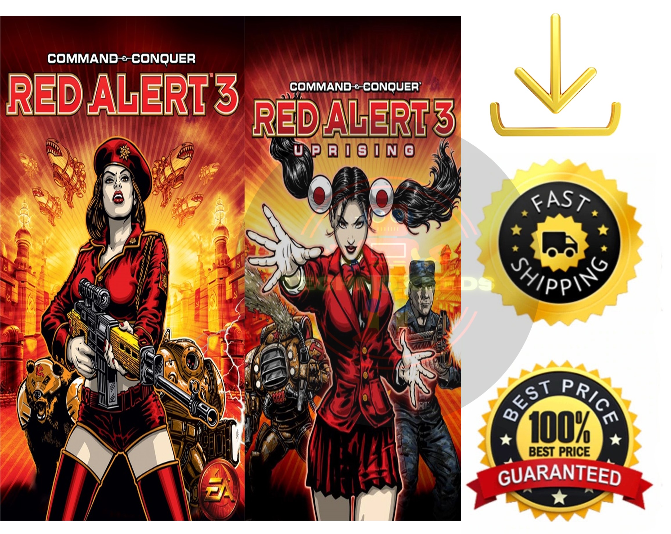 Command and Conquer: Red Alert 3 + Uprising 2 in 1 Game (PC or Laptop) | Lazada PH