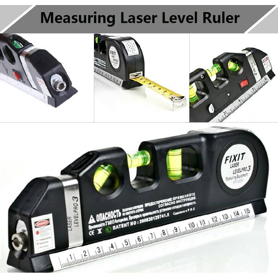 Laser Level Measuring Tape With Laser Tape Measure Multipurpose Laser ...