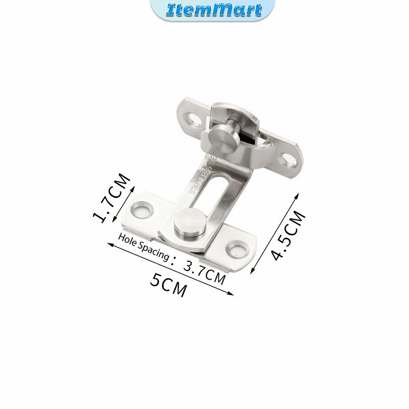 ItemMart 3" 4"Hasp Latch Lock Sliding Door Window Cabinet Fitting Room ...