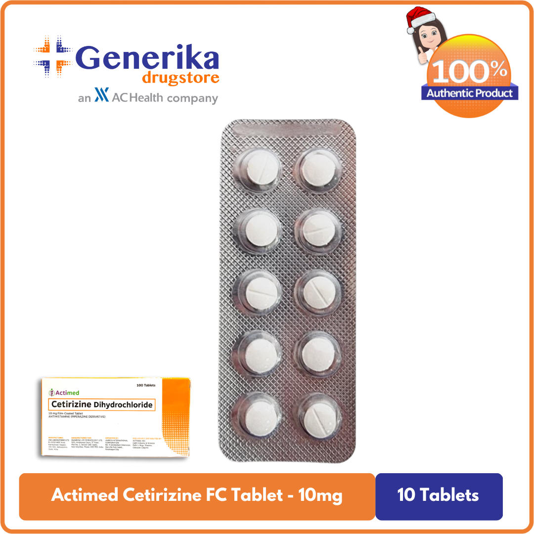 Actimed Cetirizine FC Tablet - 10mg | Lazada PH