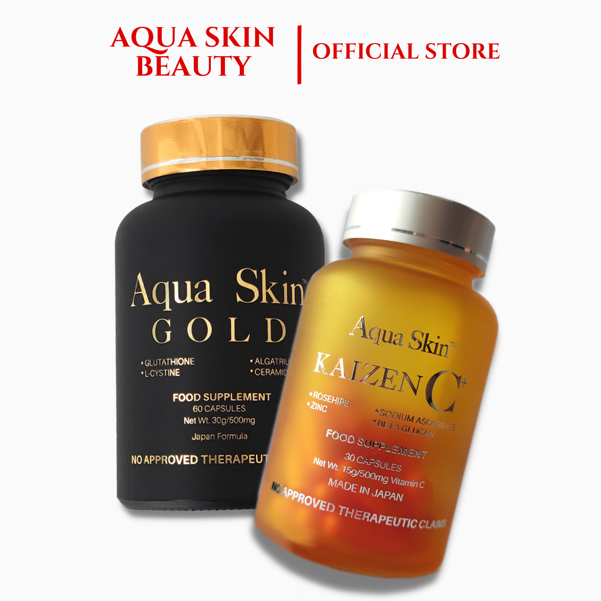 Aqua Skin Gluta Gold Kaizen C Glutathione Caps Gluta Capsule Japan ...