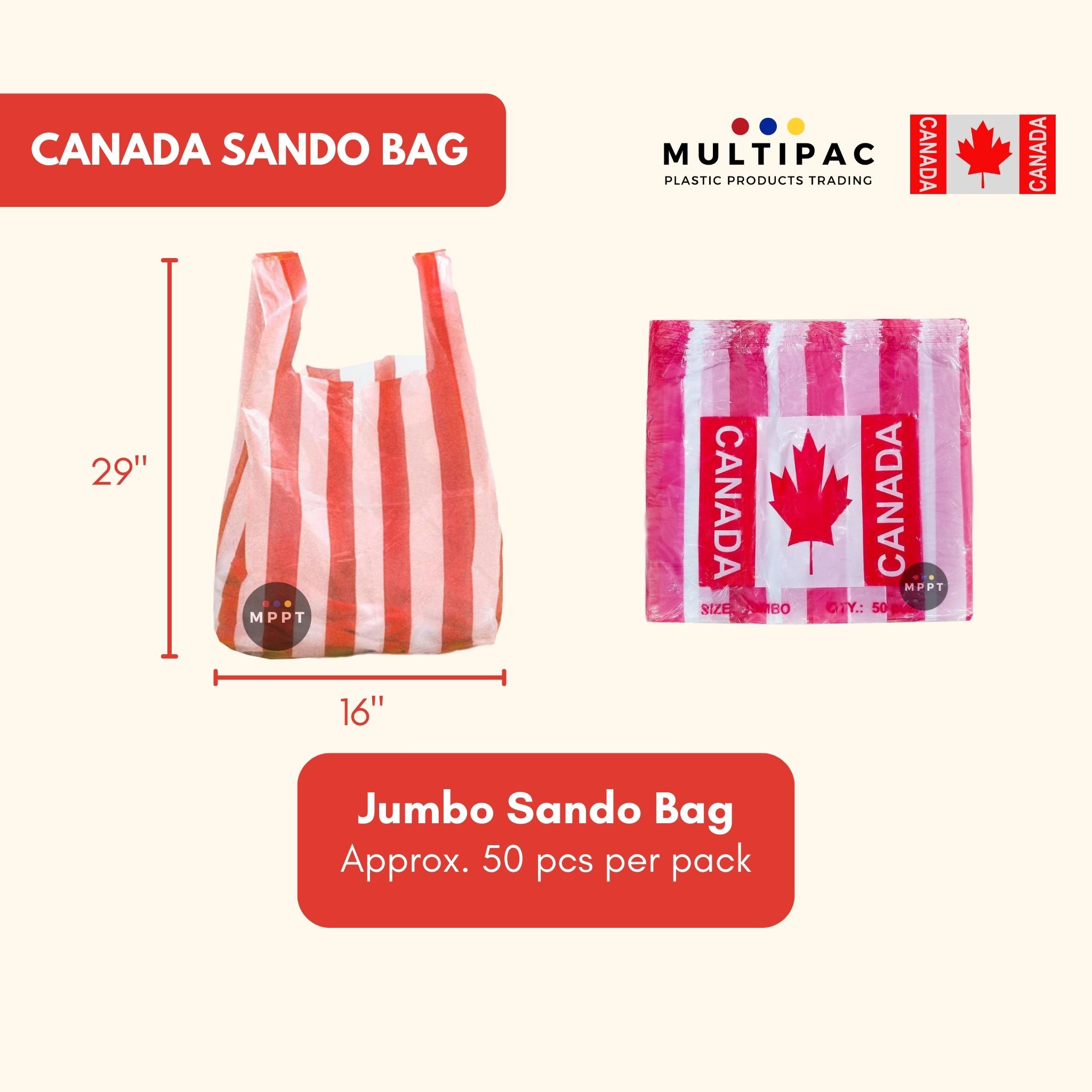 Red Stripe Plastic Sando Bag (Canada Brand) - XL, Jumbo | Lazada PH