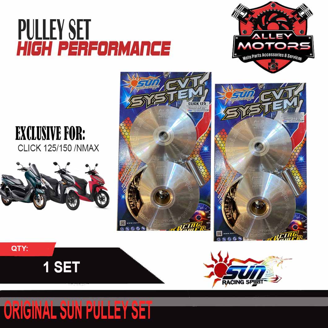 SUN PULLEY SET For CLICK 125/150 /NMAX By Alley Motors | Lazada PH