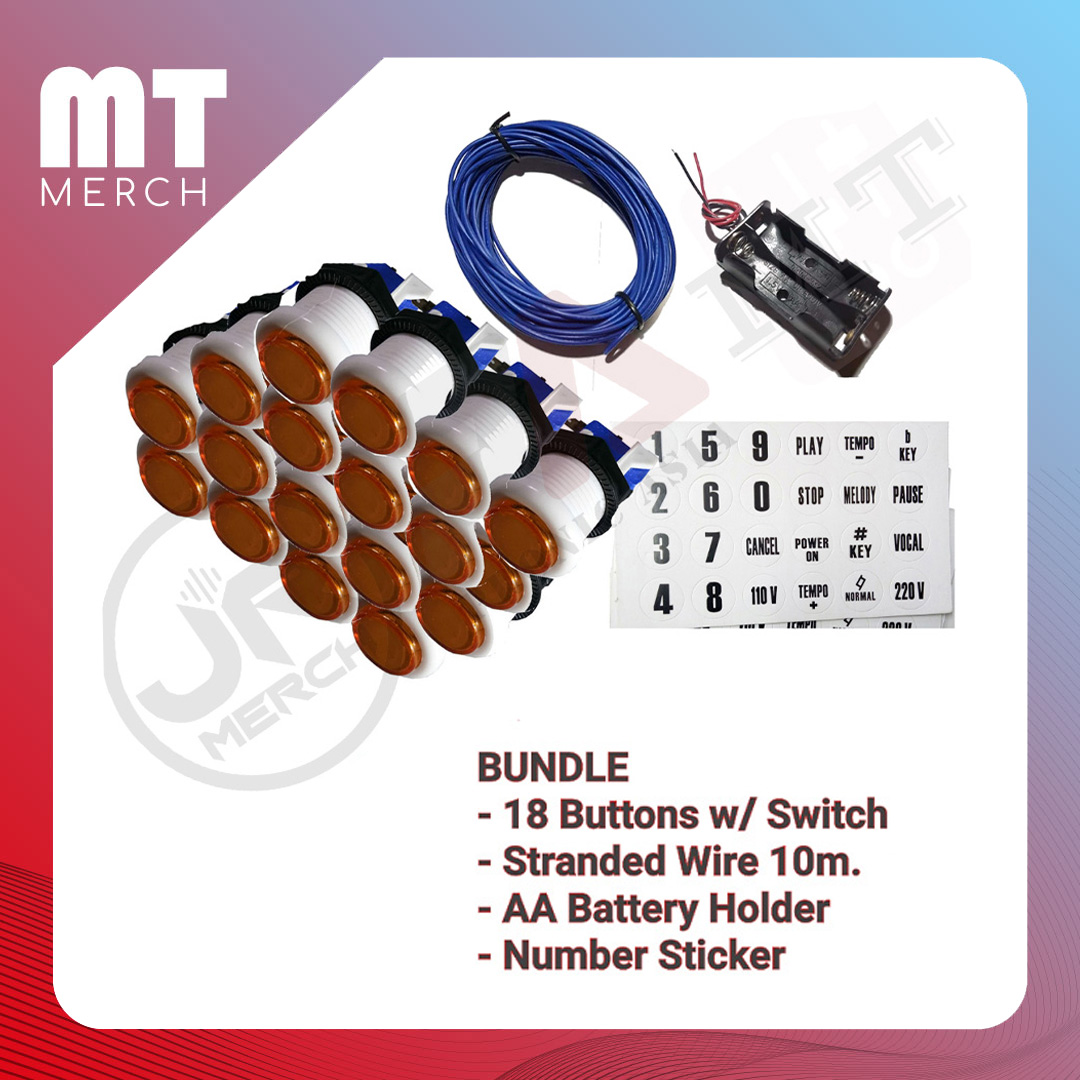 BUNDLE 29: BUTTONS ACCESSORIES SET used in Videoke (See photos and ...