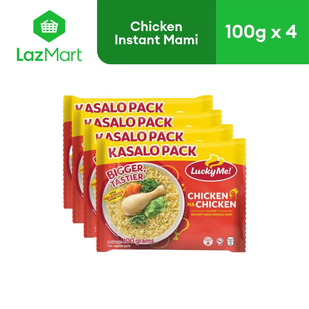 Lucky Me! Instant Mami Special Chicken na Chicken 100g kasalo - Pack of ...