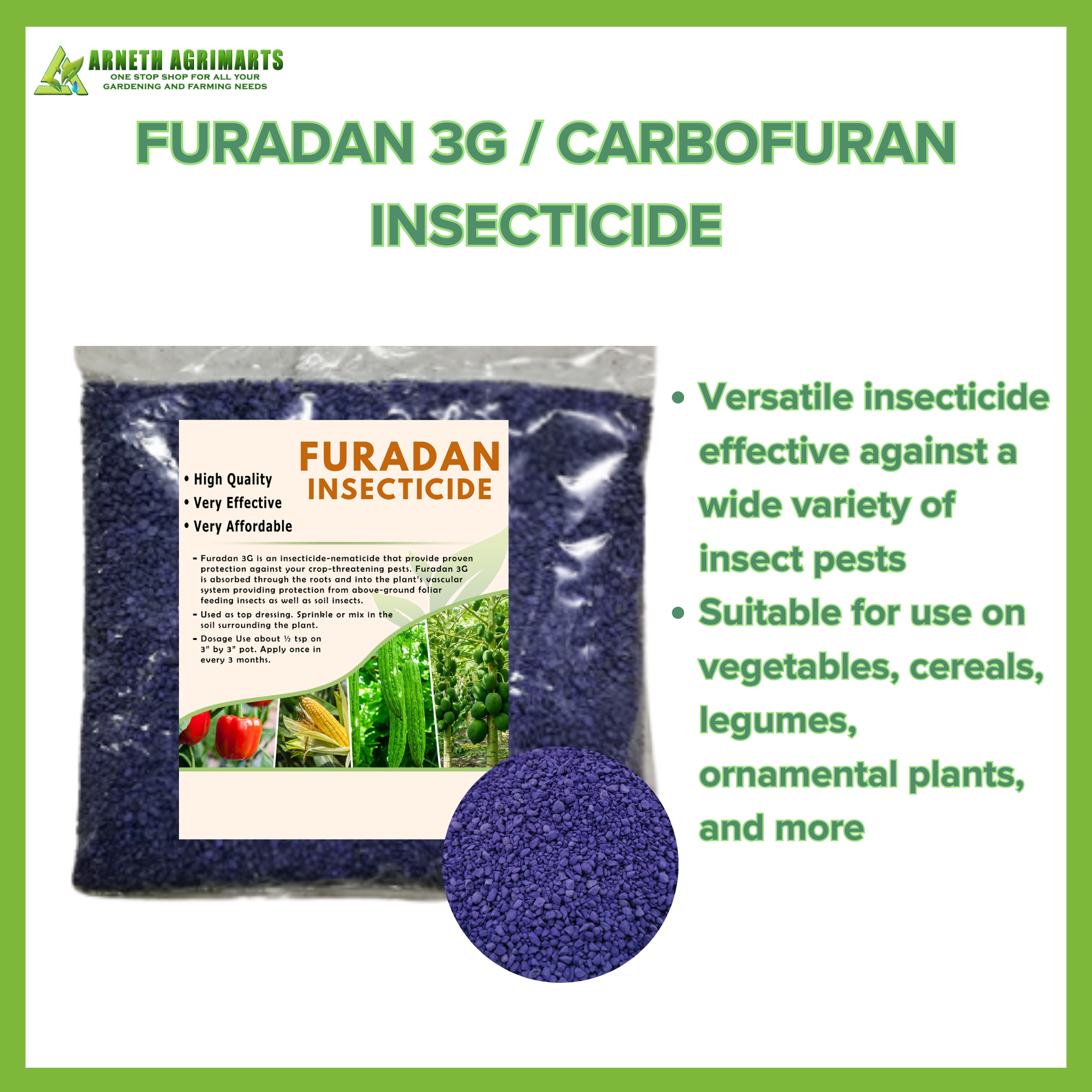 FURADAN 3G / CARBOFURAN INSECTICIDE FOR NEMATODES SOIL PESTS SUCKING ...