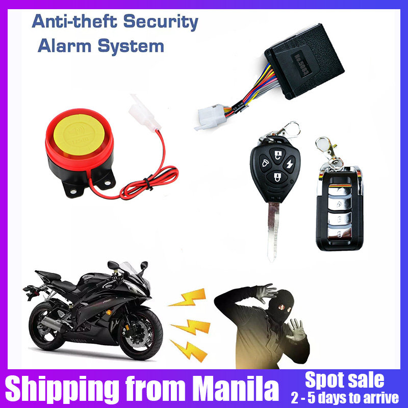 【🔥24 hours delivery + original 】Universal Motorcycle Alarm System Anti ...