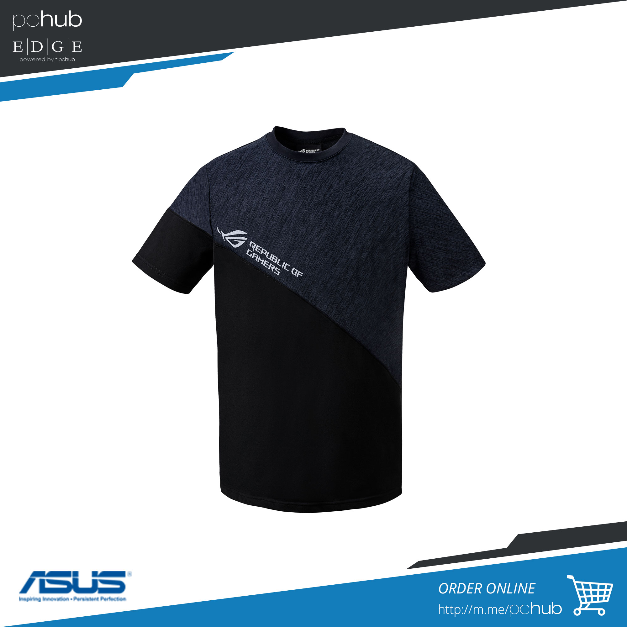 PChub | Asus ROG T-Shirt, CT2001 Asymmetry, XL | Lazada PH