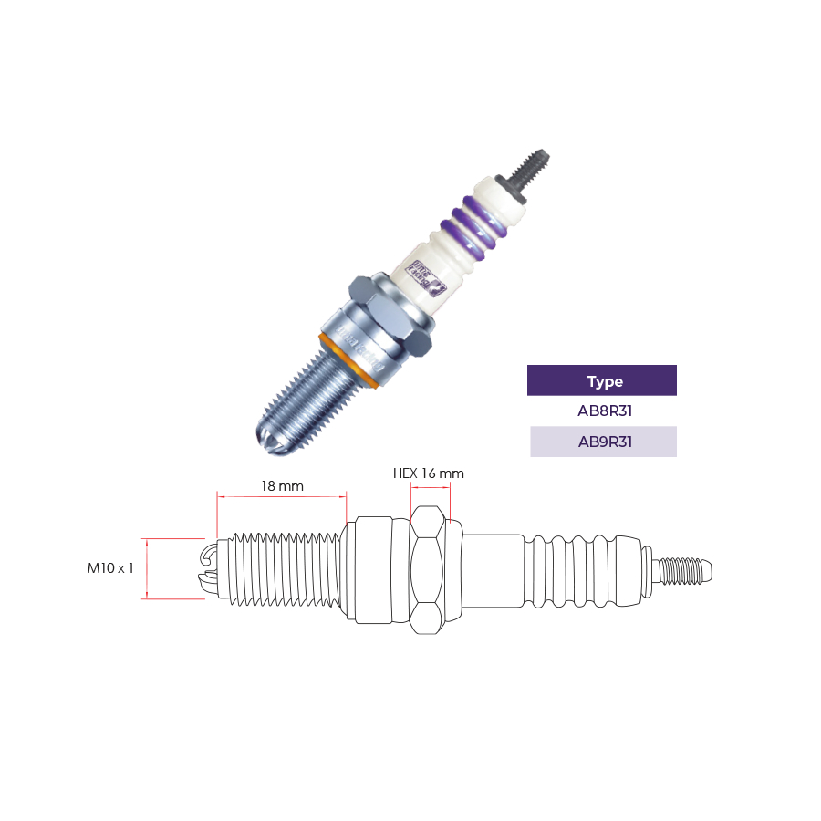 (PER PC) UMA RACING UTECH IRIDIUM HIGH PERFORMANCE SPARK PLUG RAIDER ...