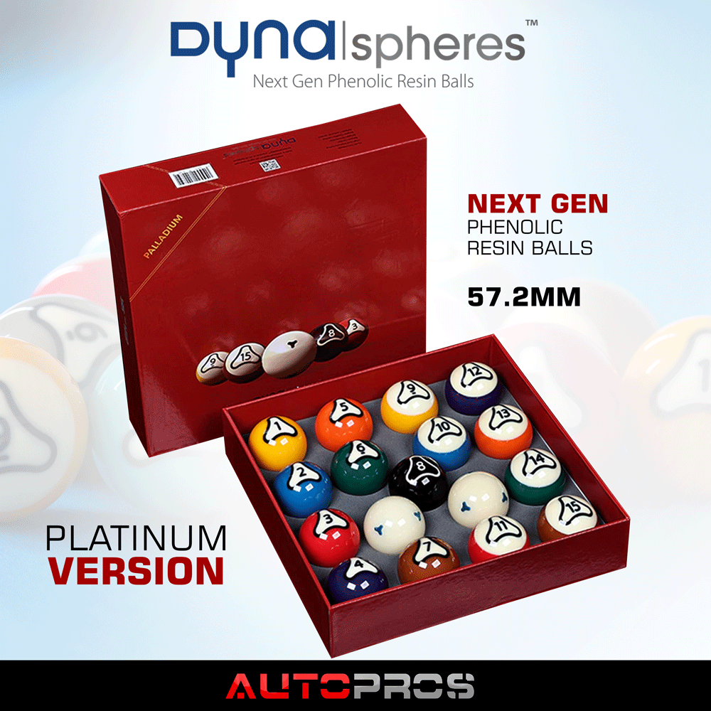 DynaSpheres PLATINUM Version 16pcs Billiard Pool Ball Set 57.2mm, Next ...