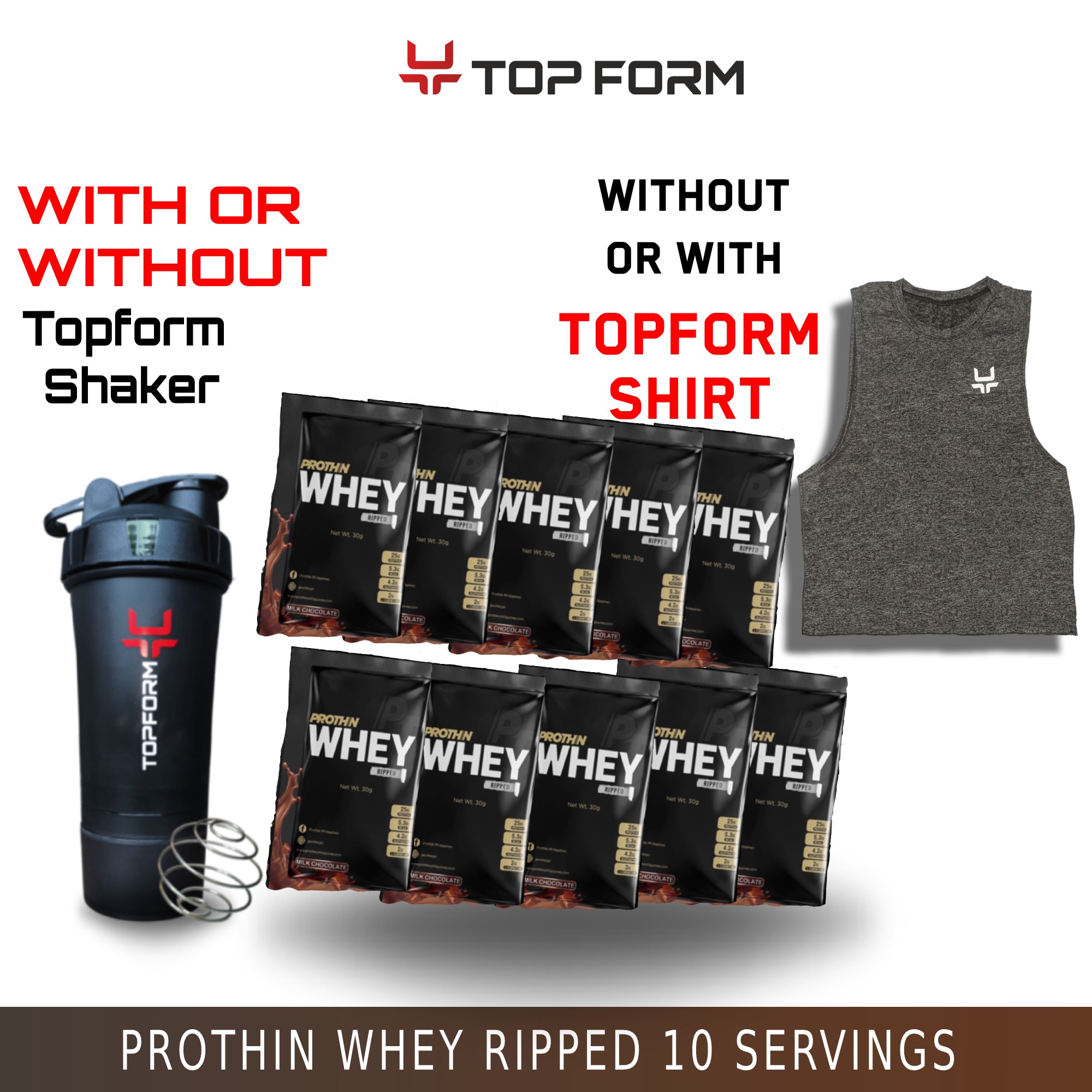 PROTHIN WHEY RIPPED 10 Servings | Lazada PH