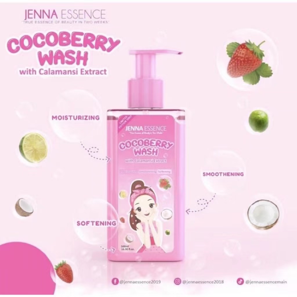 INSANNY COCOBERRY BODY WASH 500mL with CALAMANSI EXTRACT JENNA ESSENCE ...