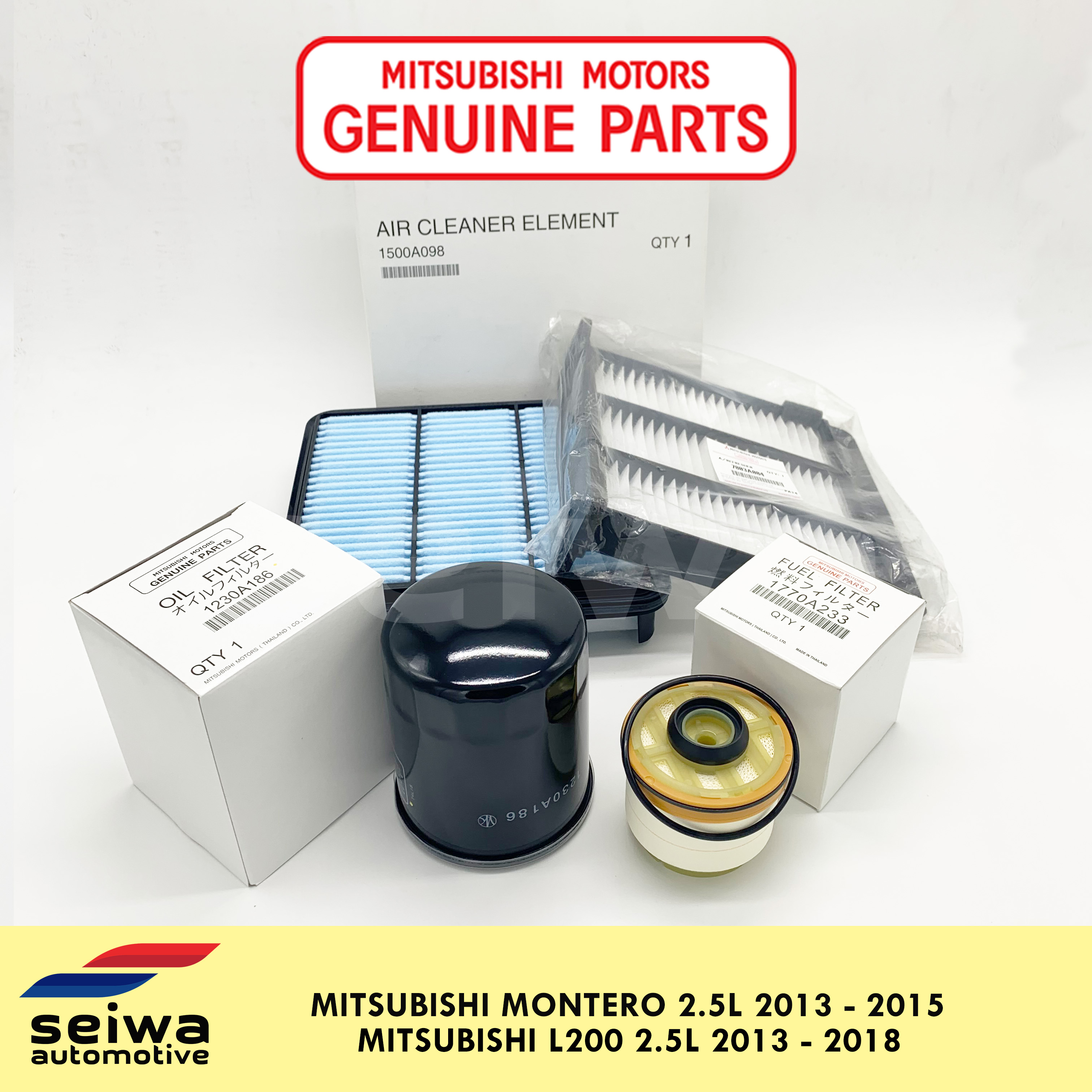 [2013 - 2015 2.5L] Mitsubishi Montero PMS Filter Kit - [2013 - 2018 2 ...