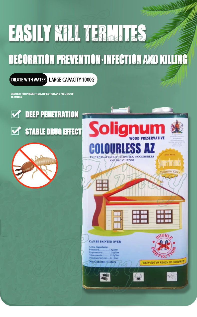 1000ml Solignum Wood Preservative Brown or Colourless AZ 1 Liter ...