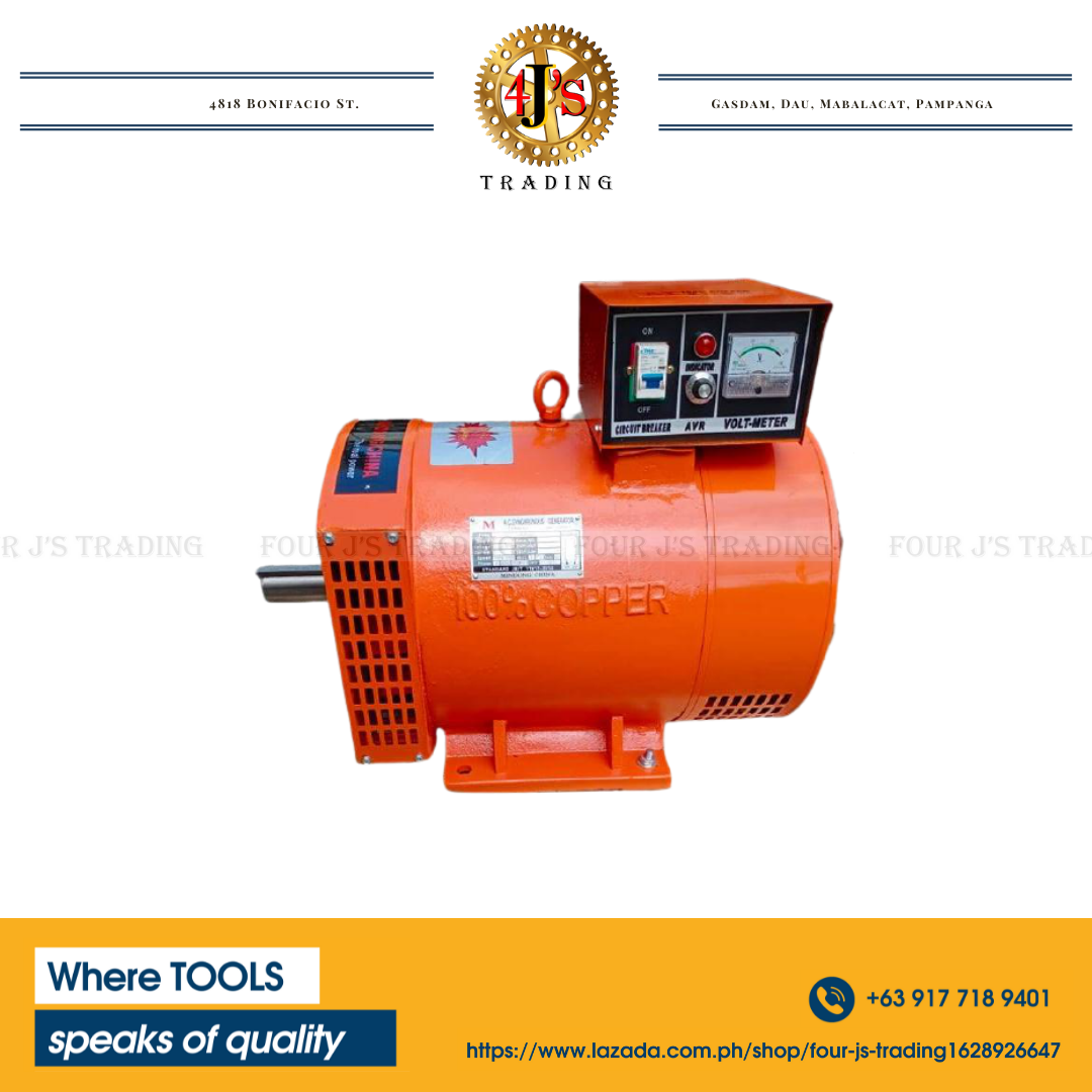 MINDONG 100% Copper Alternator, Single-Phase with AVR [ST-20KW] | Lazada PH